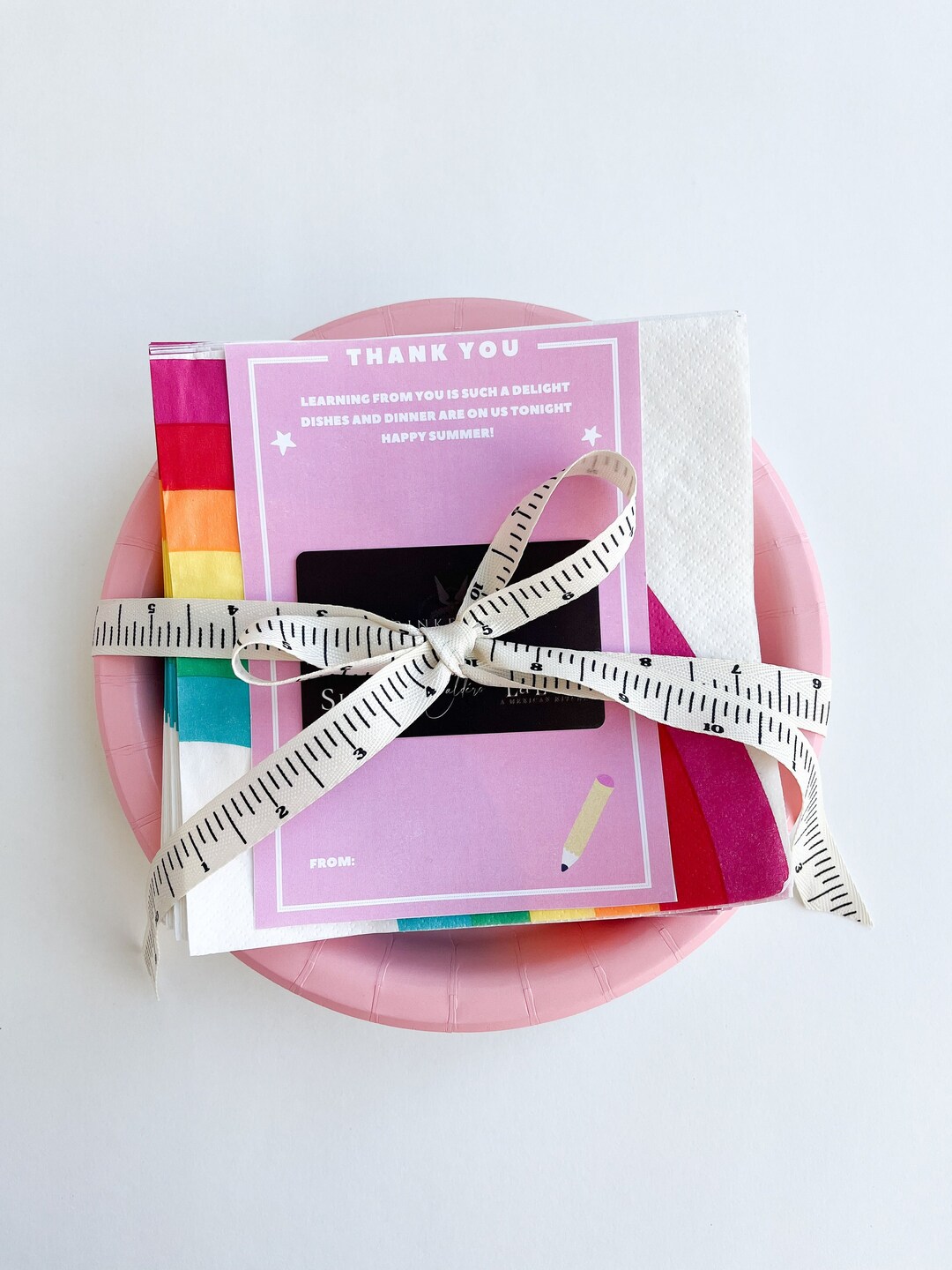 Teacher End of School Year Gift Card Holder - Printable Dinner on Us ...