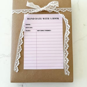 Blind Date With a Book Printable Library Card – Pick a Genre Book ...