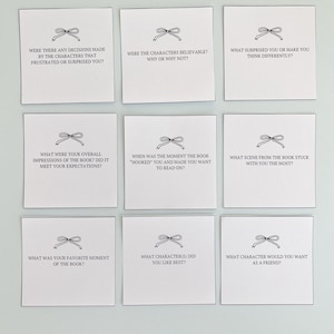 Book Club Discussion Questions- Customizable Printable Book Club ...