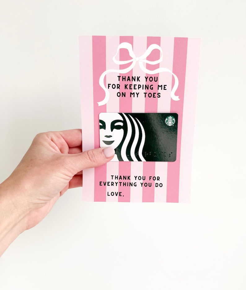 Dance Teacher Gift Card Holder I Dance Recital Gifts I Customizable ...