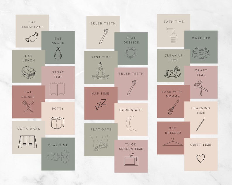 Printable Daily Routine Cards for Toddlers, Preschoolers, and Kids ...