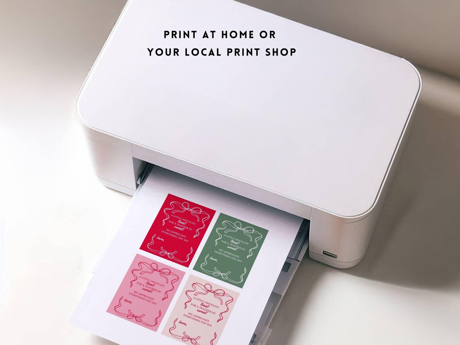 Chocolate Holiday Treat Tag Printable, Teacher Gift Tag, Candy Bar Gift ...