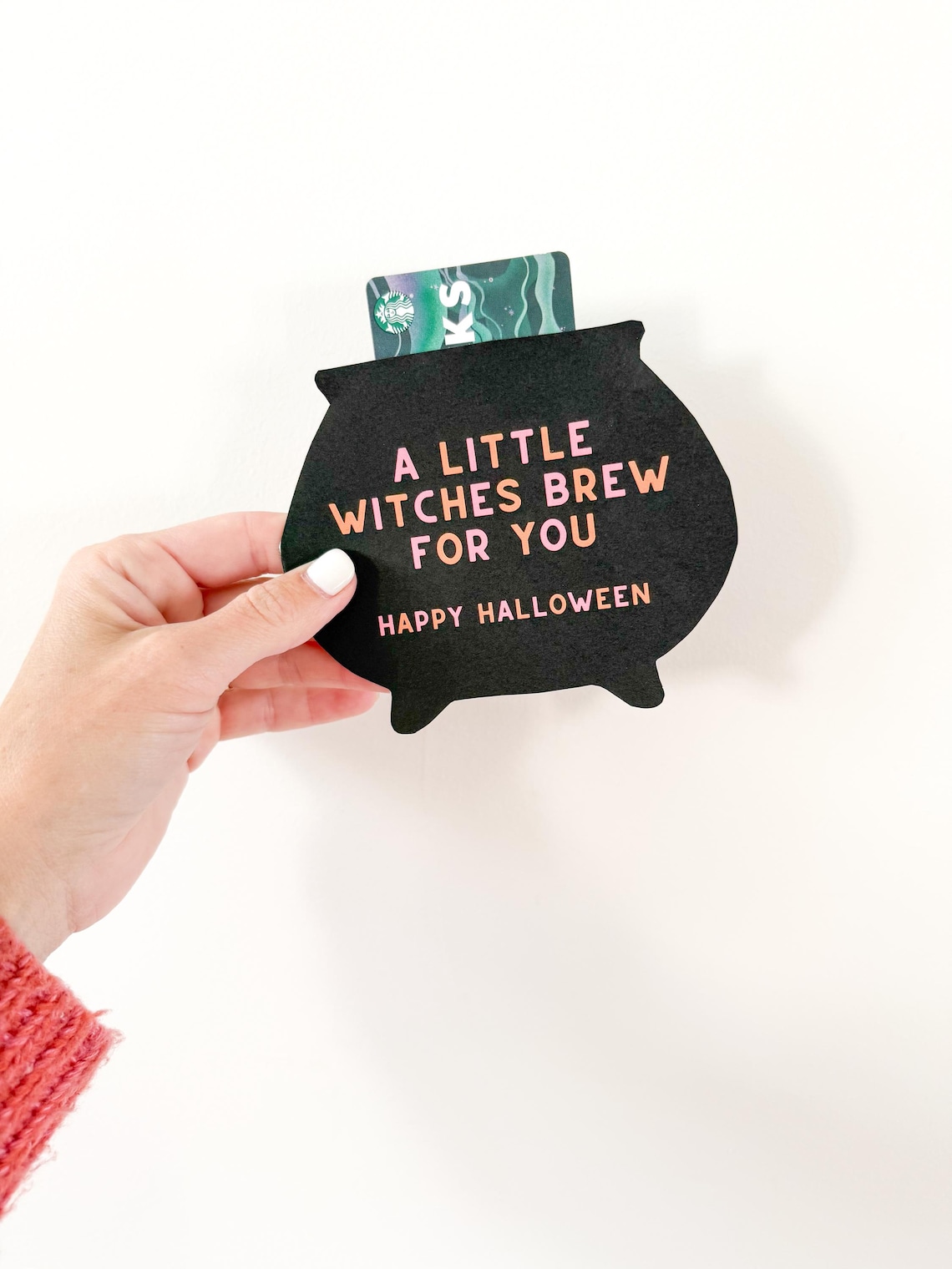 Halloween Coffee Gift Card Holder Printable – Witches Brew Teacher Gift ...