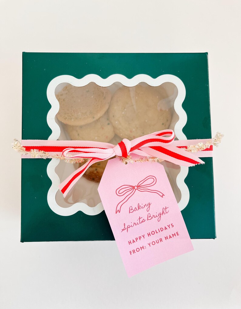 Baking Spirits Bright Editable Christmas Gift Tags - Neighbor Gift Tags ...
