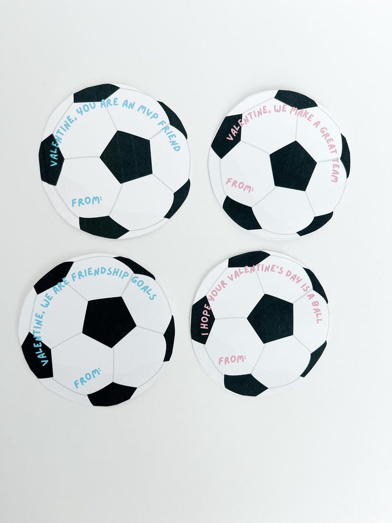 Printable Soccer Valentine Cards for Kids – Sport Valentine Cards for ...