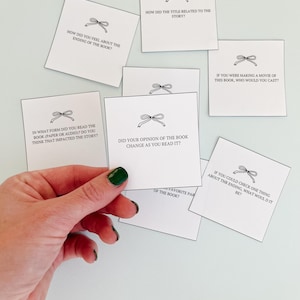 Book Club Discussion Questions- Customizable Printable Book Club ...