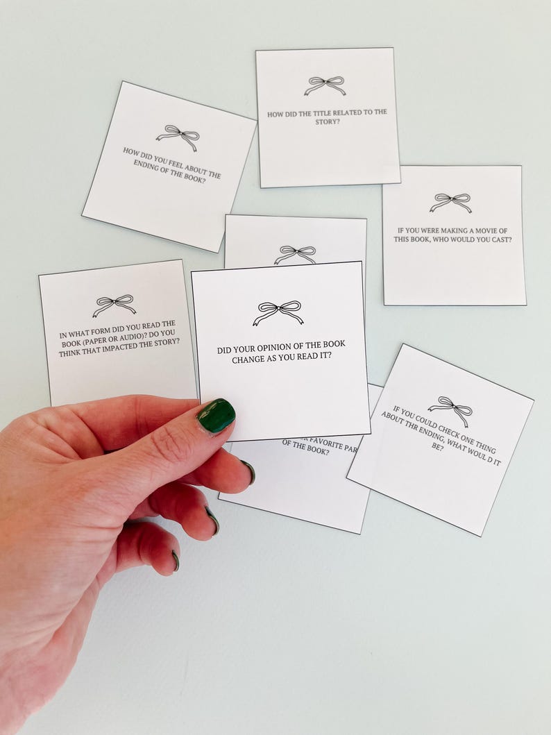 Book Club Discussion Questions- Customizable Printable Book Club ...