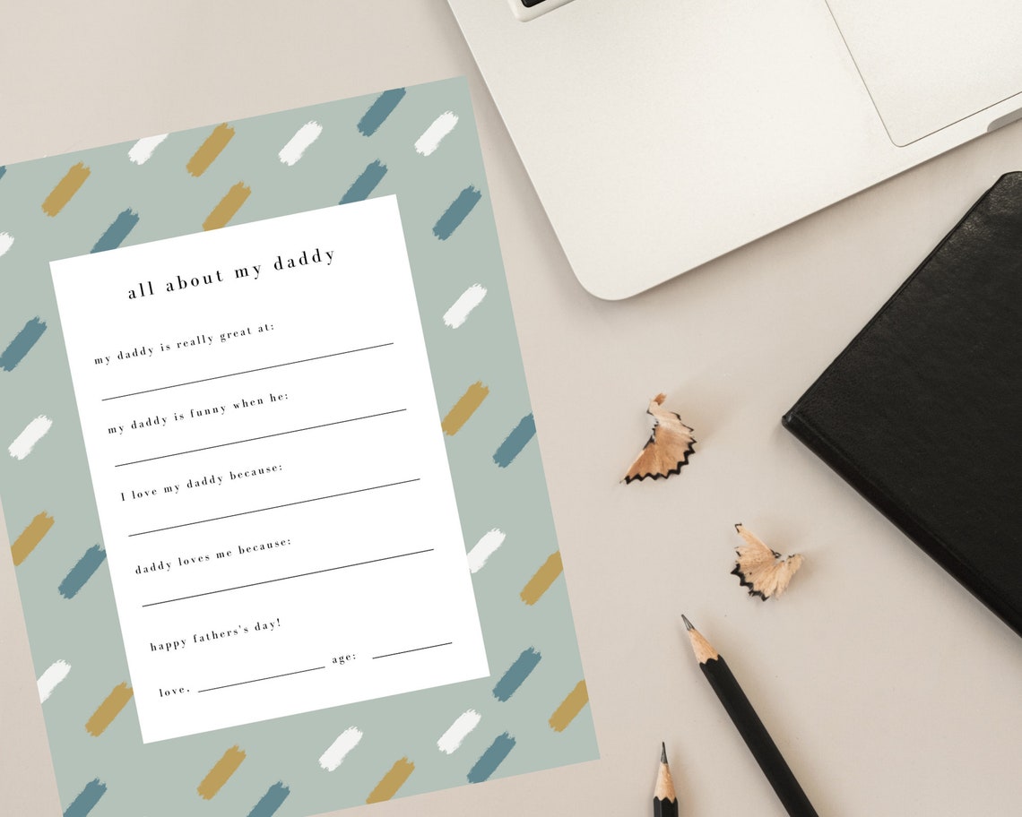Father's Day Printable Interview for Kids Includes - Etsy