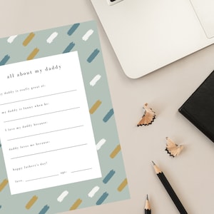 Father's Day Printable Interview for Kids, Includes Grandpa Interview ...