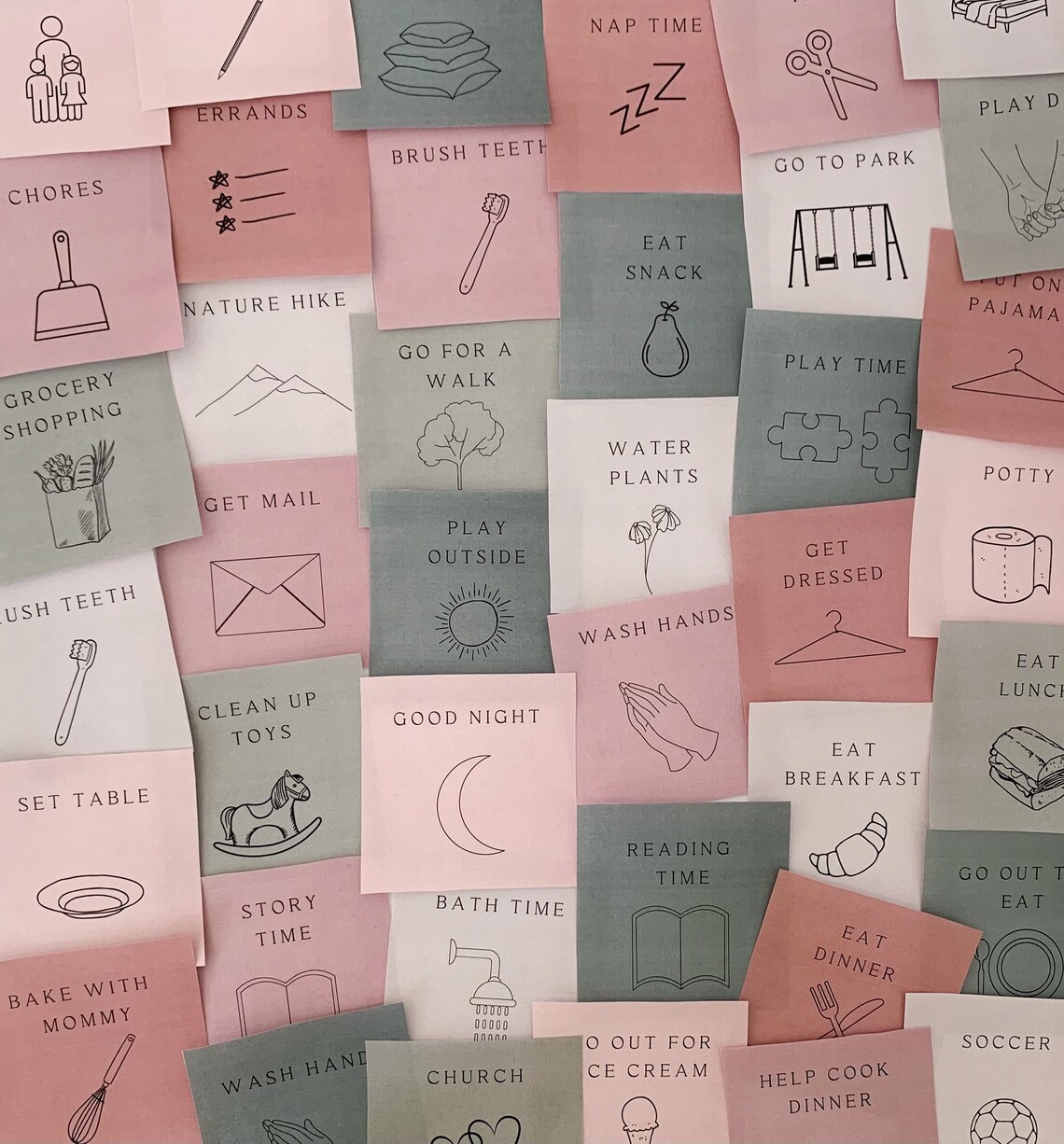 Printable Daily Routine Cards for Toddlers Preschoolers and - Etsy UK