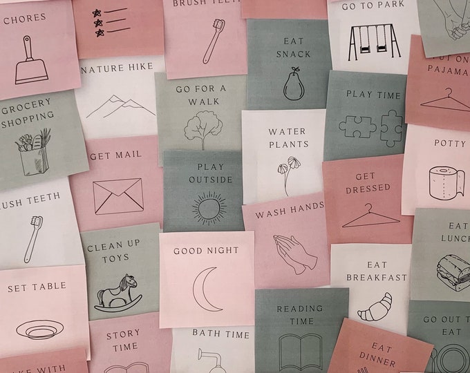 Daily Routine Flashcards for Kids, Visual Routine Cards Printable ...