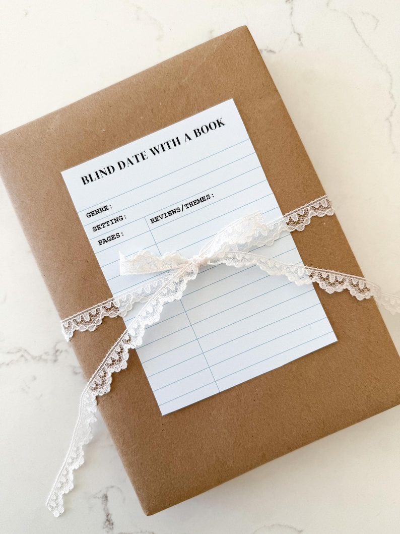 Blind Date With a Book Printable Library Card – Pick a Genre Book ...
