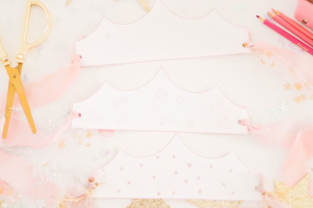 Printable Paper Coloring Crowns - Princess Queen Crowns- Perfect for a ...