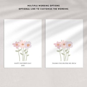 Handprint Bouquet Printable Mom Gift, Flower Handprint Art, Grandma ...