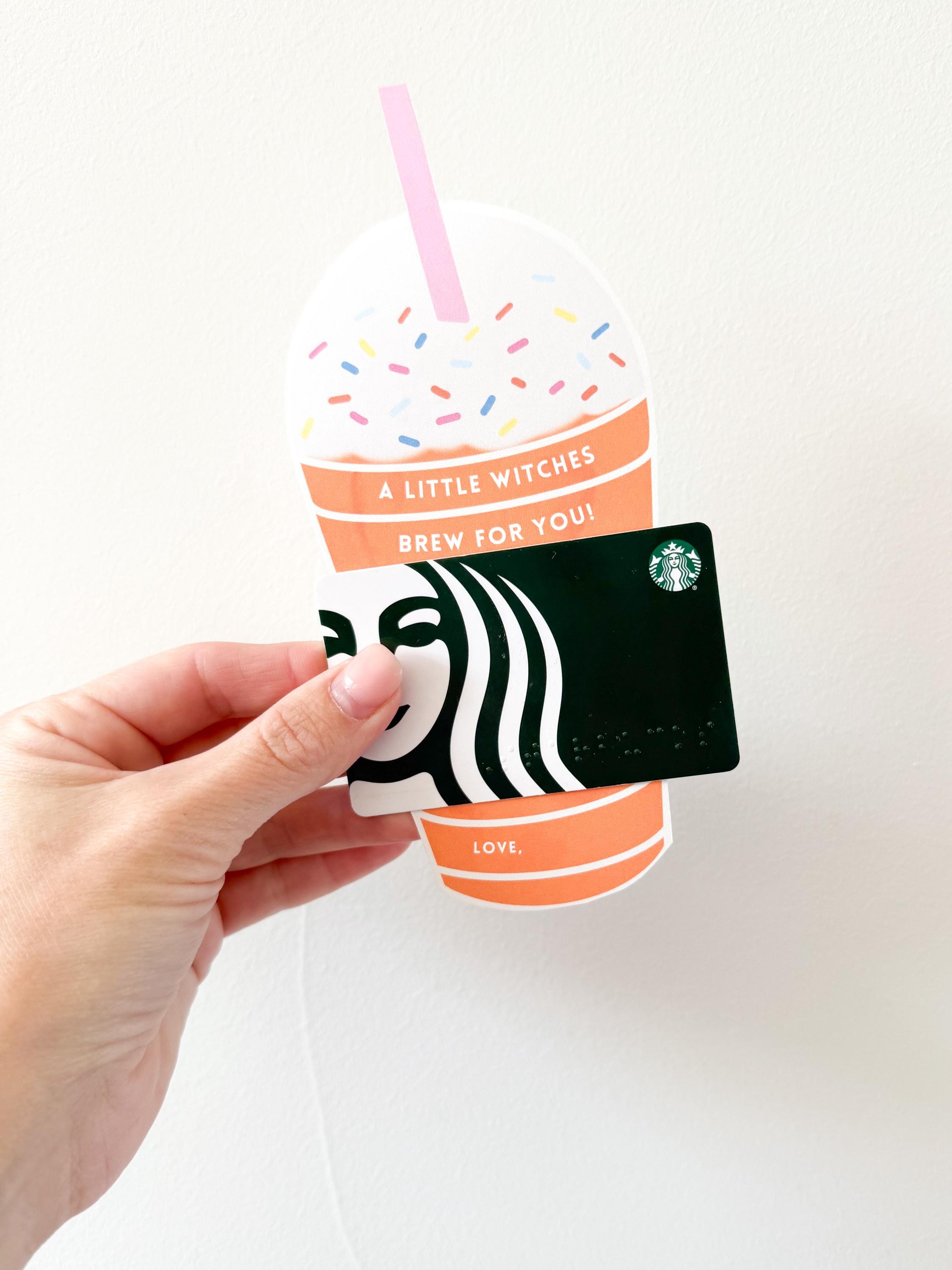 Halloween Coffee Gift Card Holder Printable – Witches Brew Teacher Gift ...