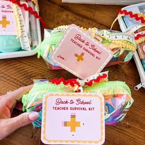 Teacher Survival Kit Tag, Back-to-school Teacher Emergency Kit Gift ...