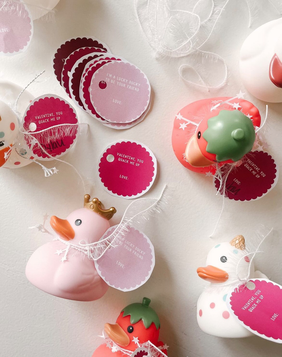 Lucky Ducky Classroom Valentine- Printable Kids Valentine to Attach to ...