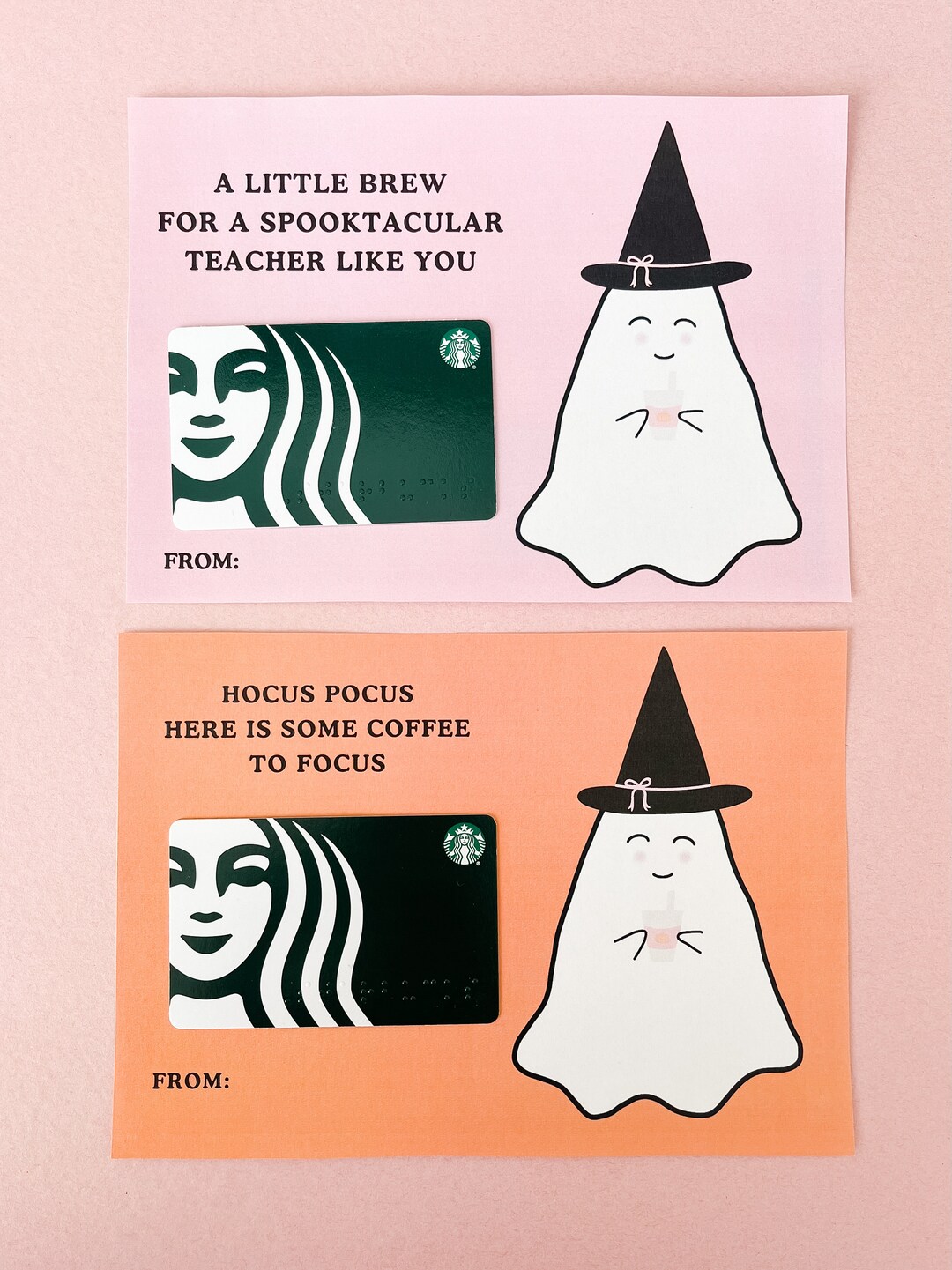 Halloween Coffee Printable Gift Card Holder – Teacher Halloween ...