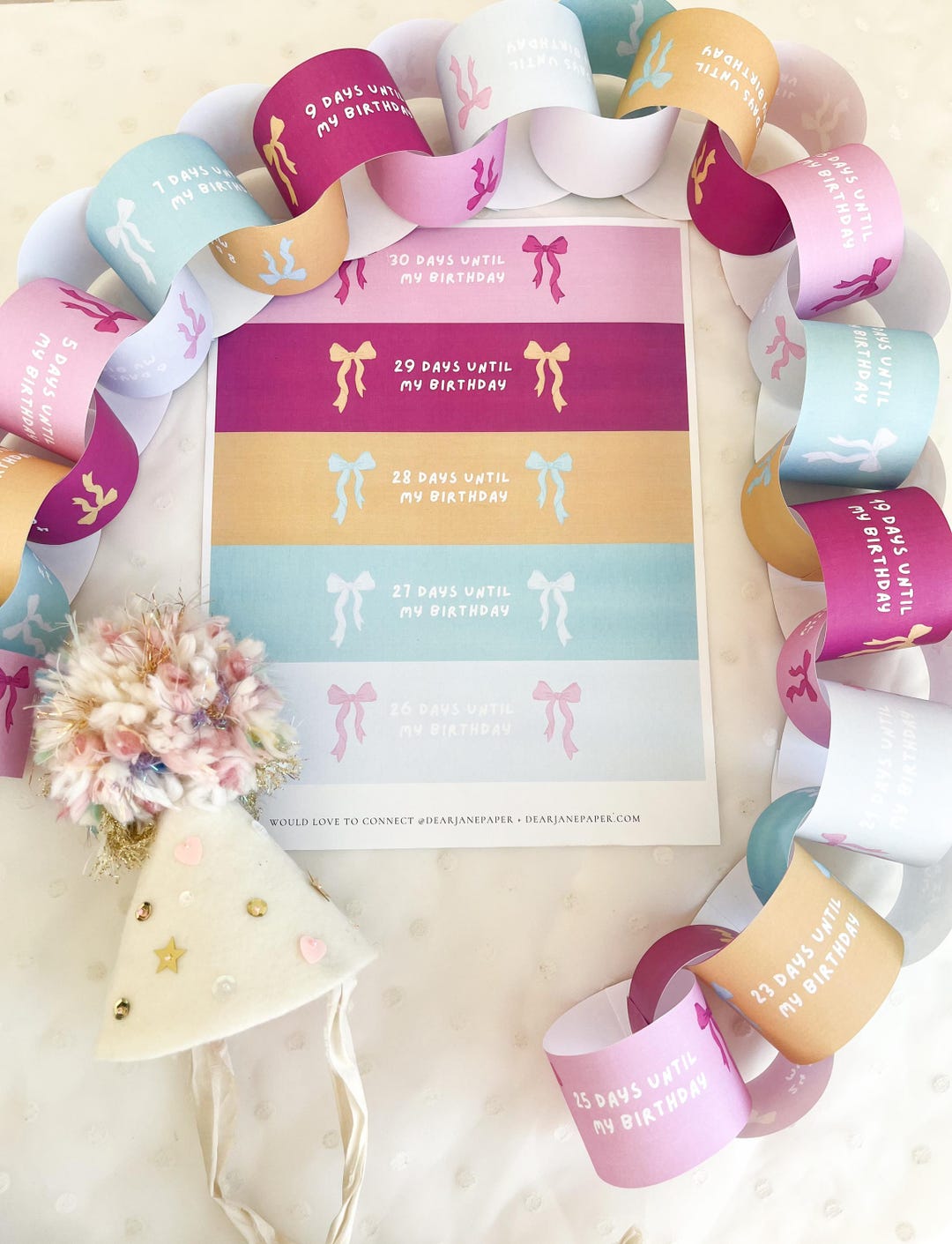 Birthday Countdown Calendar for Kids - Printable Countdown Calendar ...