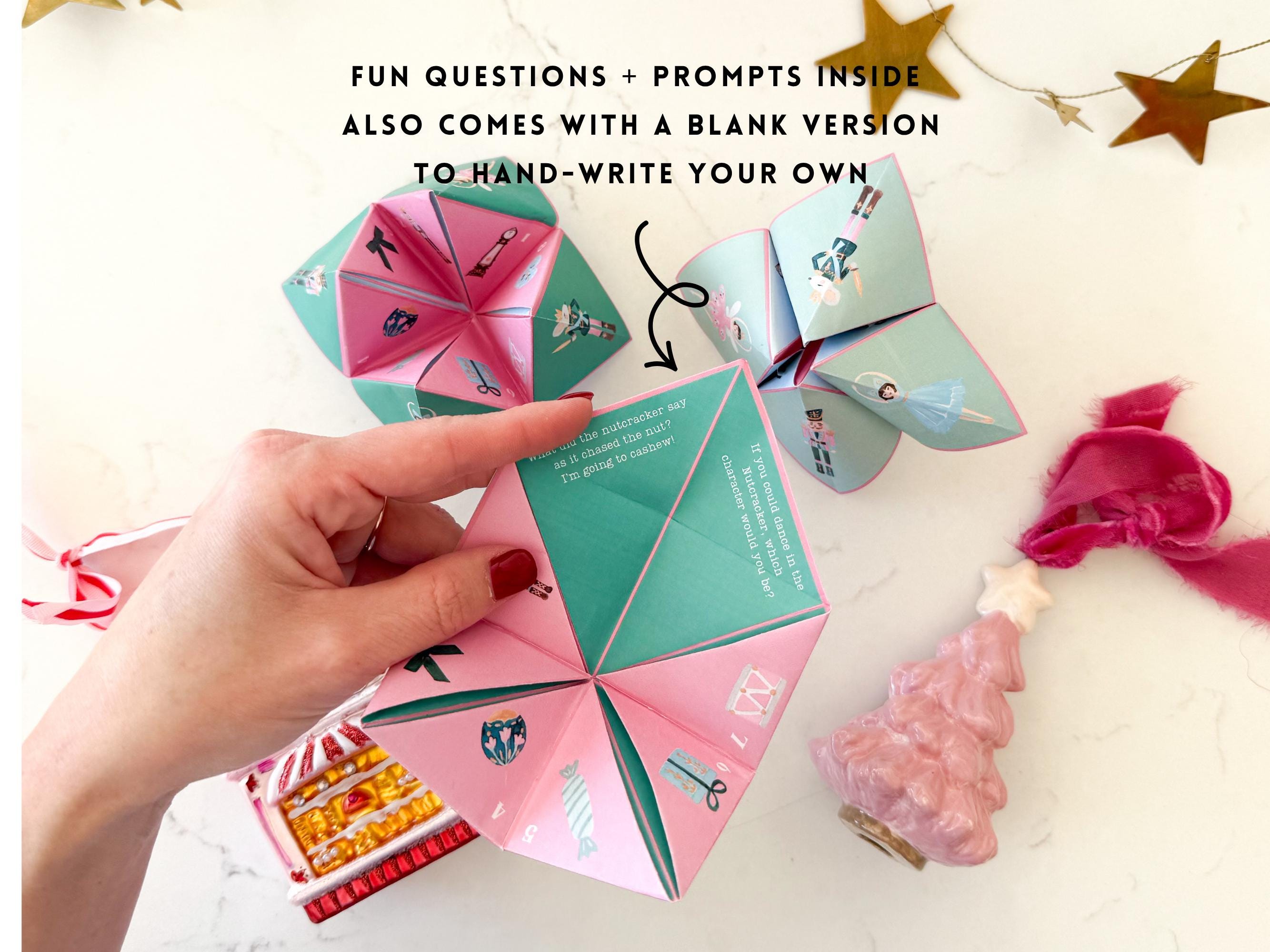 Printable Nutcracker Ballet Cootie Catcher – Christmas Fortune Teller ...