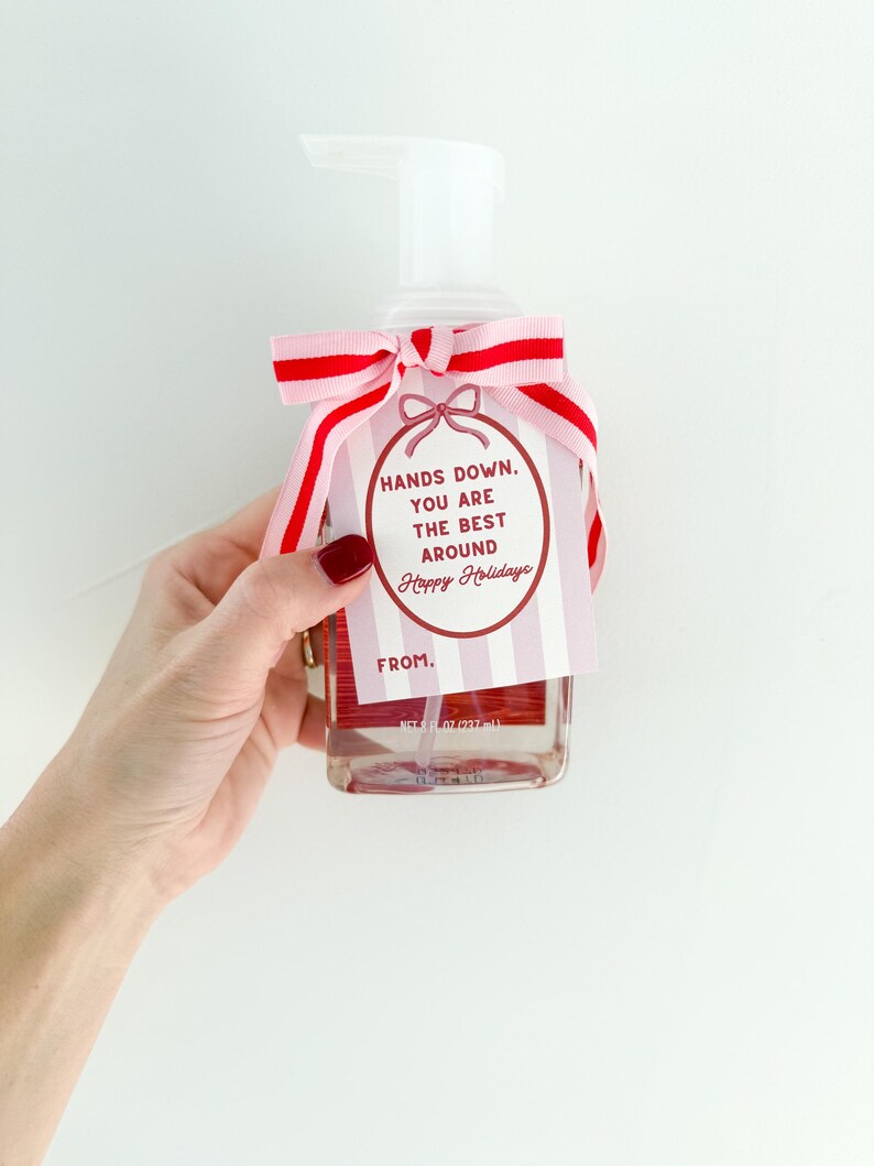 Christmas Soap Gift Tags Printable | Holiday Soap Gift Tag | Teacher ...