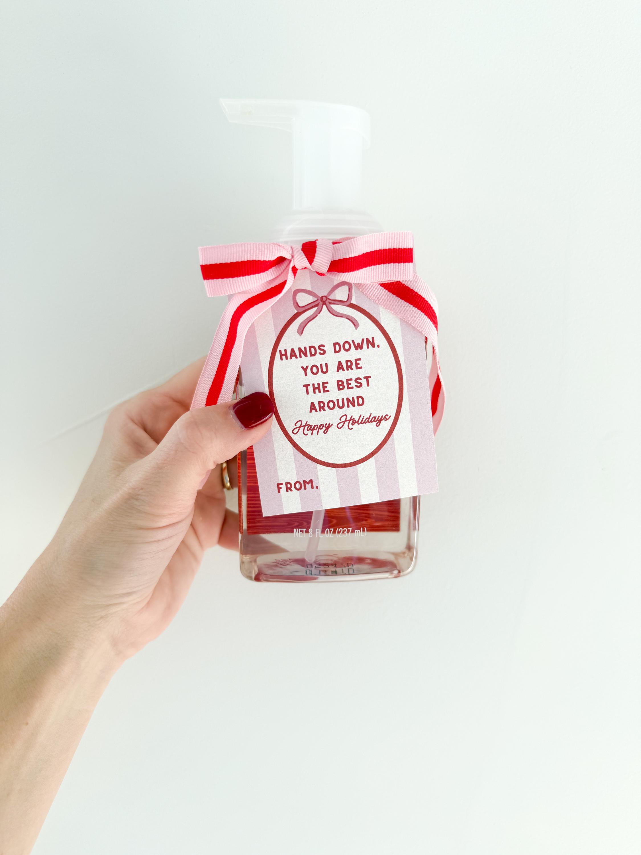 Christmas Soap Gift Tags Printable | Holiday Soap Gift Tag | Teacher ...