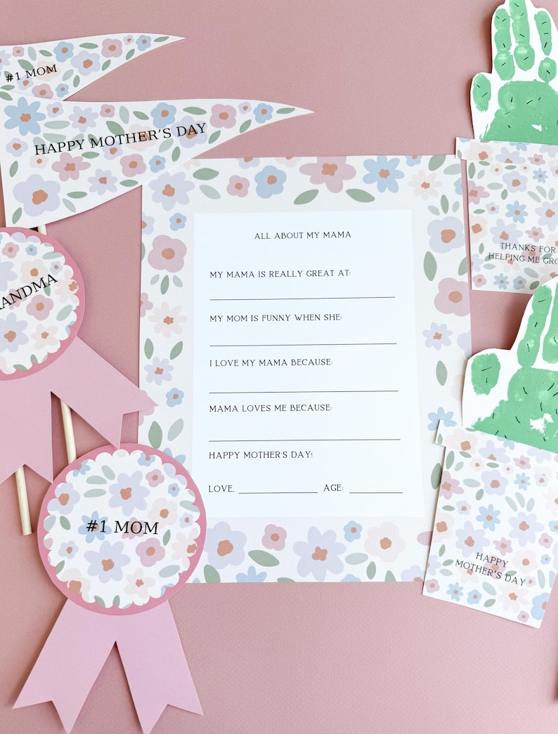 Mother’s Day Printable Bundle - All About Mom & Grandma Questionnaire ...