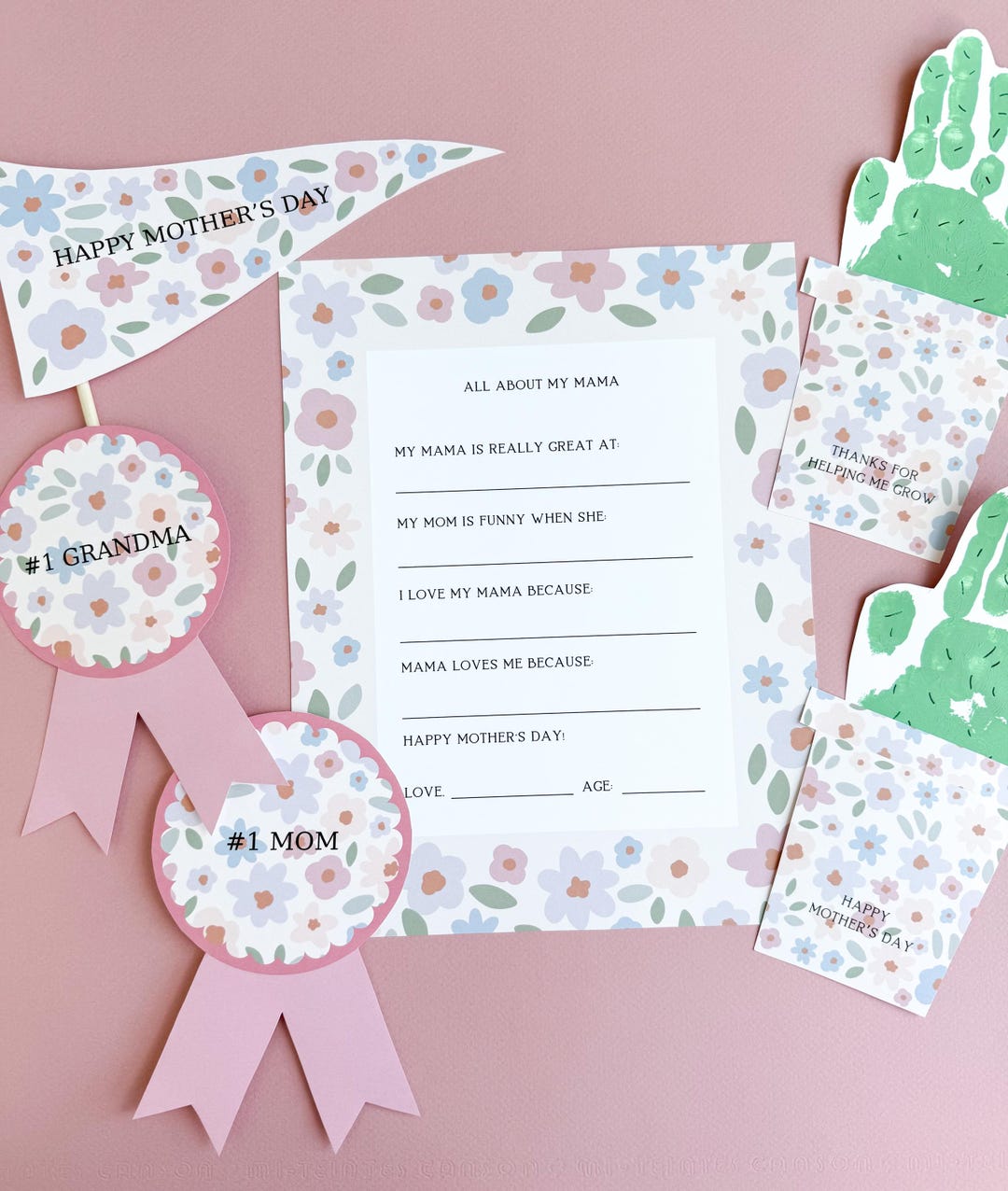 Mother’s Day Printable Bundle - All About Mom & Grandma Questionnaire ...