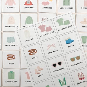 Printable Kids Drawer Labels | Toddler Organization Clothing Labels ...