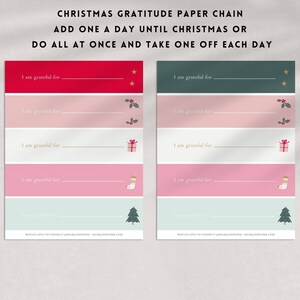 Christmas Countdown Paper Chain for Kids - Printable Advent Calendar ...