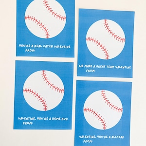 Baseball Valentine Printable Cards for Kids Classroom – All-star, MVP ...