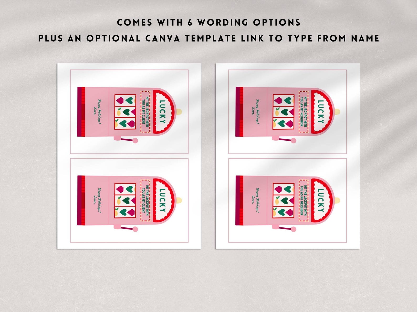 Christmas Lottery Ticket Card Printable | Christmas Lottery Ticket Gift ...
