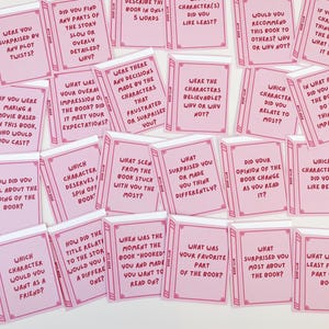 Book Club Conversation Starters Printable | 24 Book Club Questions ...