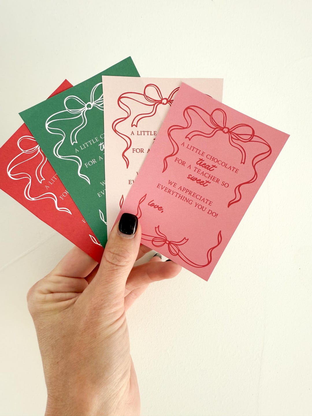 Chocolate Holiday Treat Tag Printable, Teacher Gift Tag, Candy Bar Gift ...