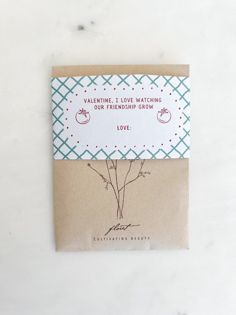 Veggie Seeds Valentine Printable for Classroom, Preschool, or Personal ...