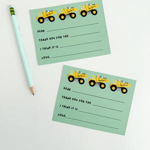 Printable Birthday Thank You Cards for Kids – Fill in the Blank Boys ...