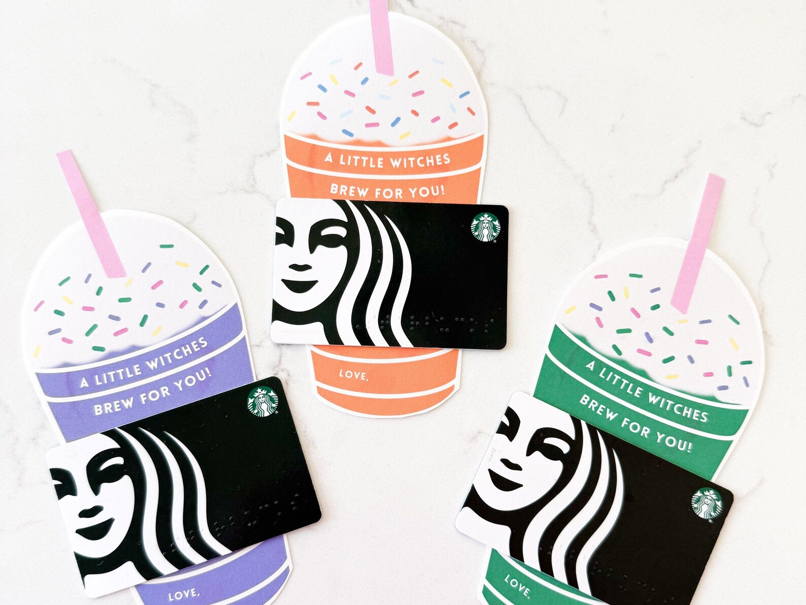 Halloween Coffee Gift Card Holder Printable – Witches Brew Teacher Gift ...