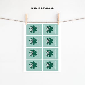 St. Patrick’s Day Printable Gift Tags, Lucky Shamrock Treat Tags ...