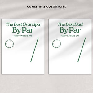 Father’s Day Handprint Art Golf Printable | Best Dad by Par | Handprint ...