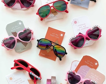 Sunglasses Valentine's Day Card for Kids, Kids Printable Valentine's ...
