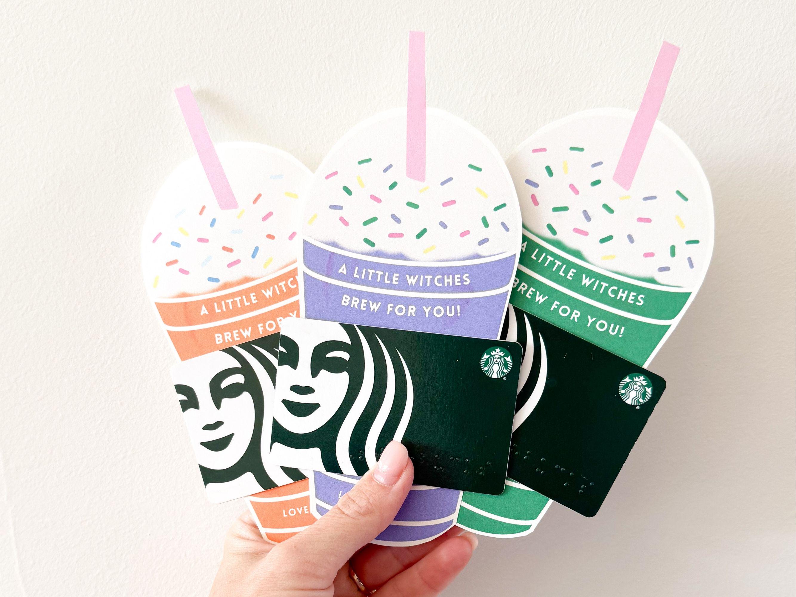 Halloween Coffee Gift Card Holder Printable – Witches Brew Teacher Gift ...