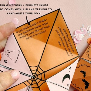 Classroom Halloween Cootie Catcher Printable, Fortune Teller Halloween ...