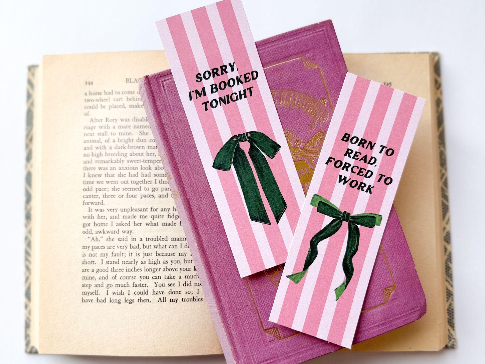 Book Club Bookmark Printable, Book Lover Gift, Cute Bookmark for Her ...