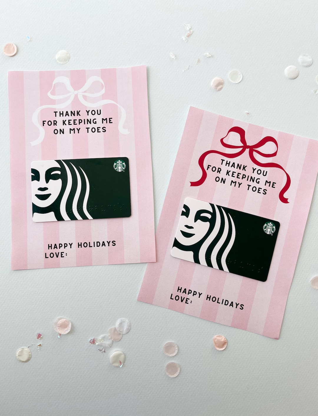 Dance Teacher Gift Card Holder- Customizable Christmas Printable Gift ...