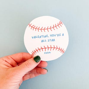 Baseball Valentine Printable Cards for Kids Classroom – All-star, MVP ...