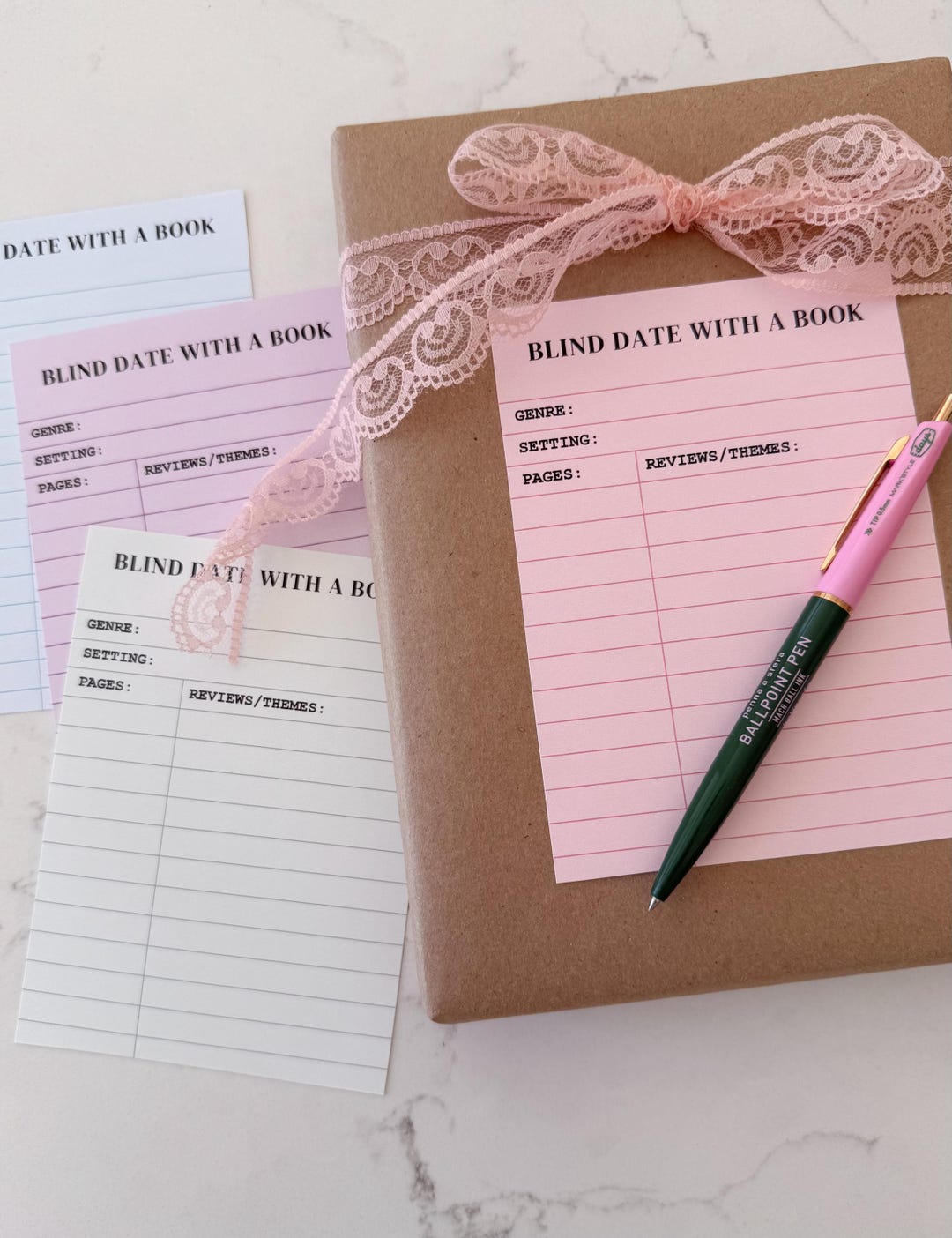 Blind Date With a Book Printable Library Card – Pick a Genre Book ...