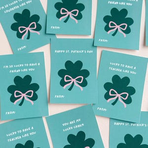 St. Patrick’s Day Printable Gift Tags, Lucky Shamrock Treat Tags ...
