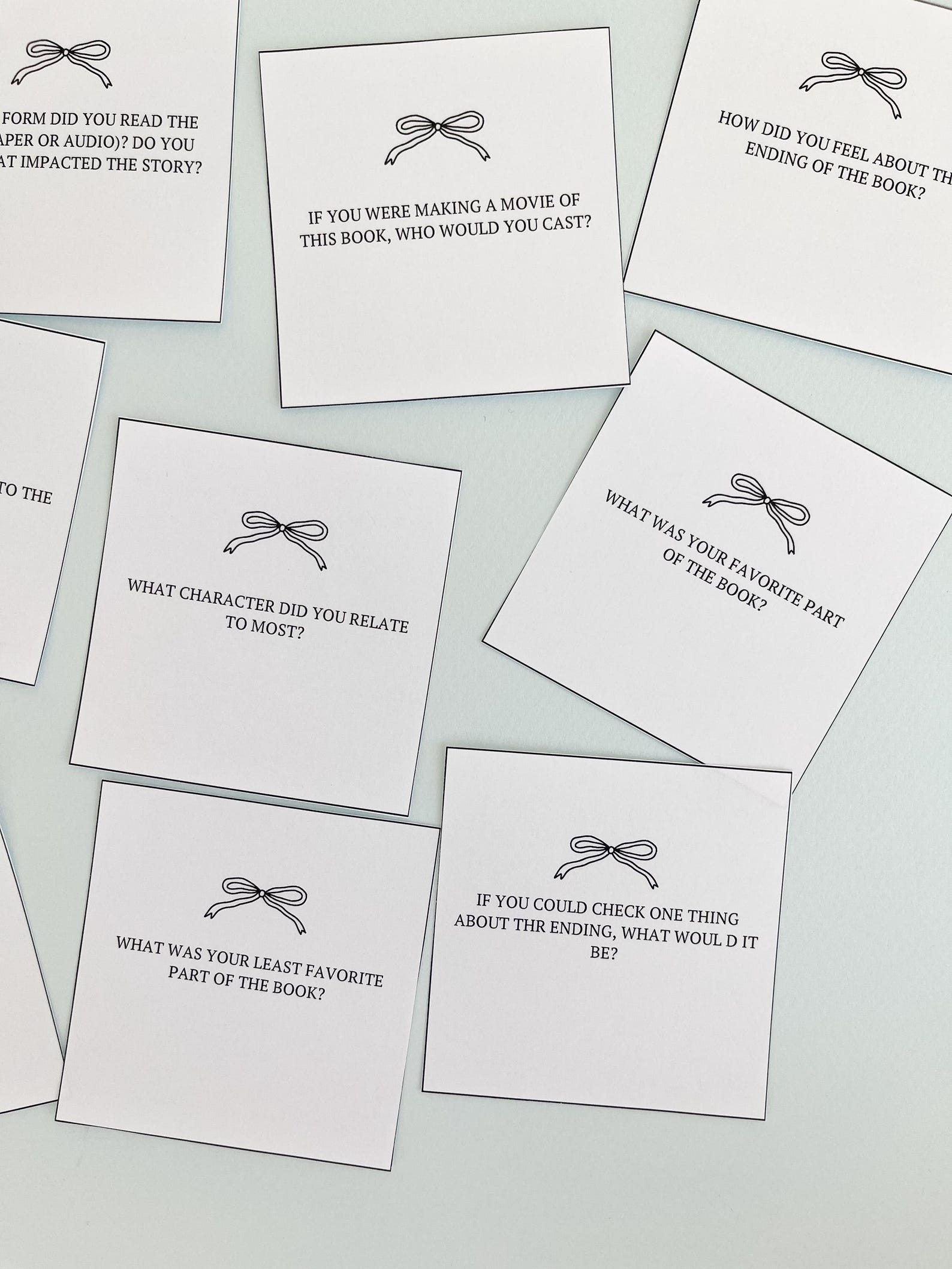 Book Club Discussion Questions- Customizable Printable Book Club ...