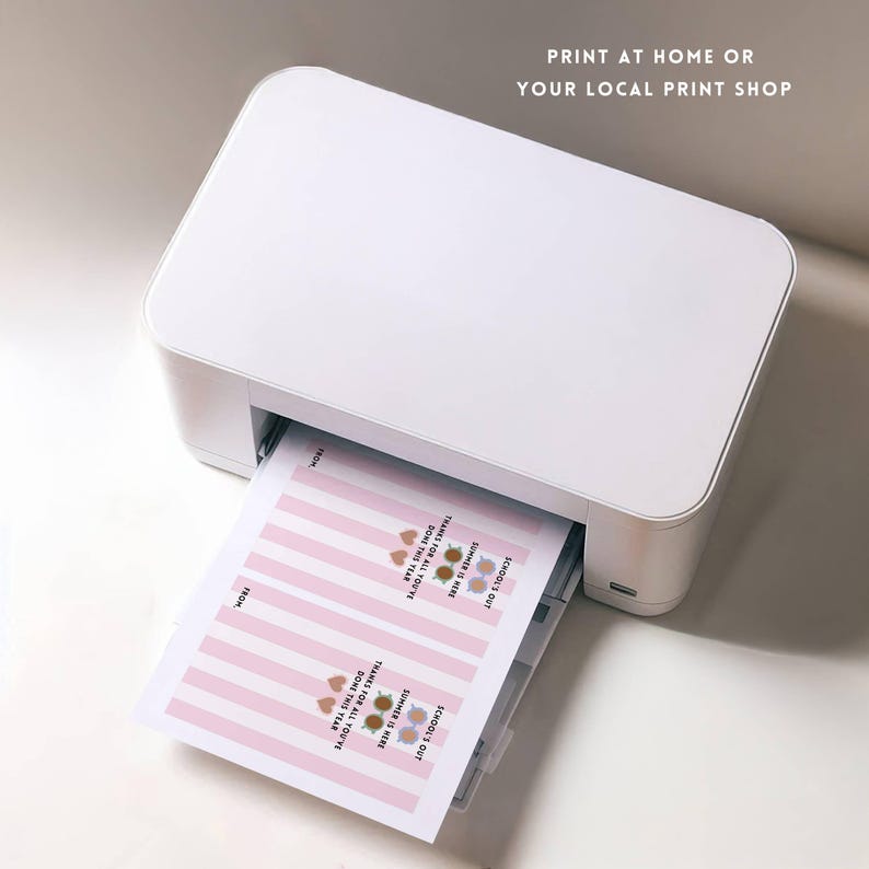 Printable End of School Year Gift Card Holder – Cute Teacher Thanks ...