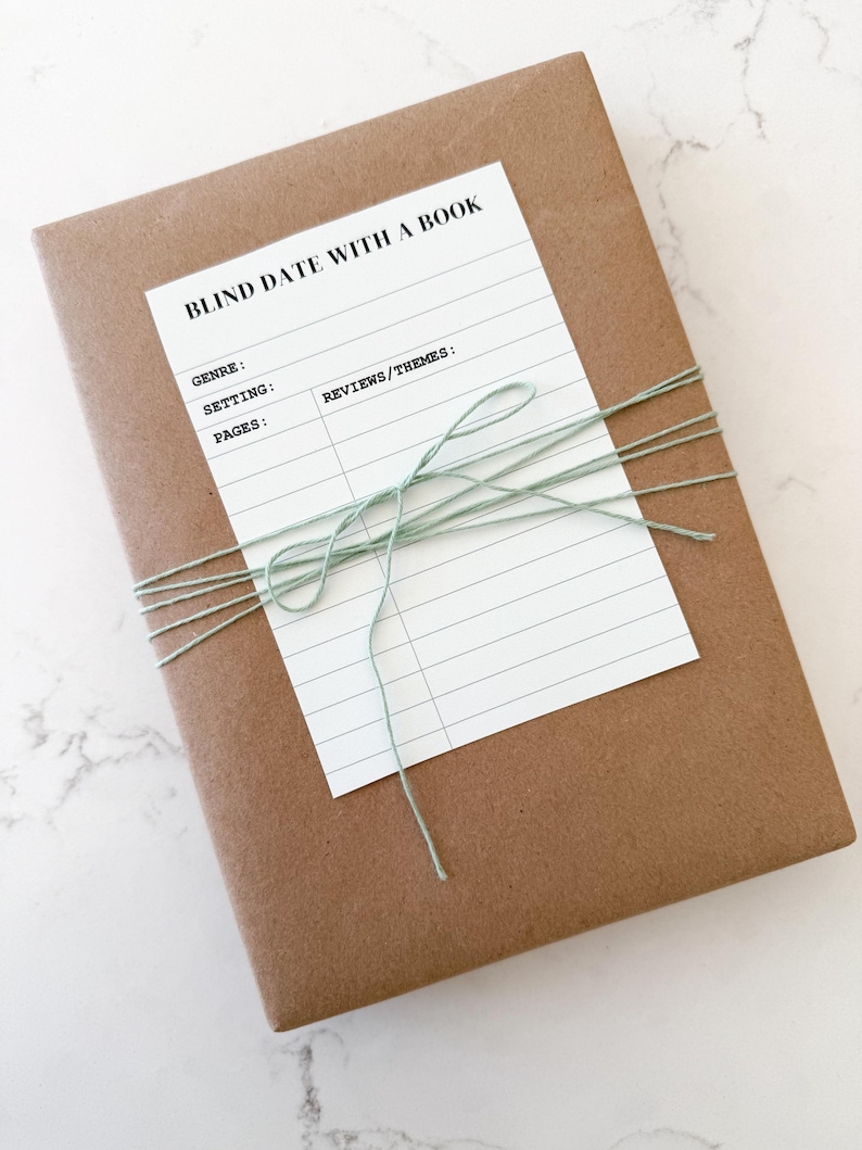 Blind Date With a Book Printable Library Card – Pick a Genre Book ...